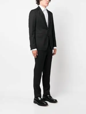 Tagliatore Single-breasted Virgin-wool Suit - Black