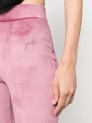 Gcds Velvet Flared Trousers