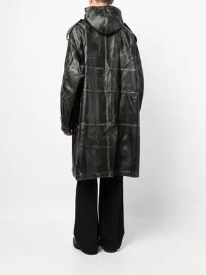 Mihara Yasuhiro Faux-leather Coat