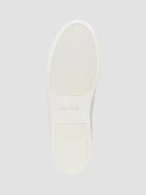 Vince Warren Leather Platform Slip-on Sneakers - Plaster
