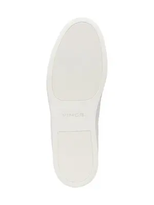 Vince Warren Leather Platform Slip-on Sneakers - Plaster
