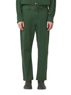 LEMAIRE Men's Curved 5-Pocket Pants - Green  - Green