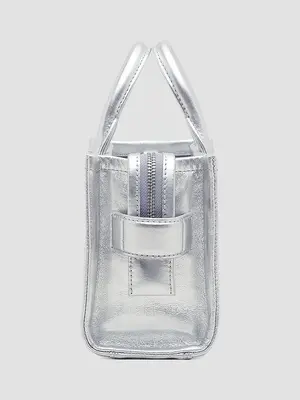 Marc Jacobs The Metallic Leather Tote Bag - Silver