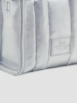 Marc Jacobs The Metallic Leather Tote Bag - Silver