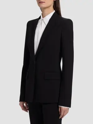 Michael Kors Georgina Pebble Crepe Blazer