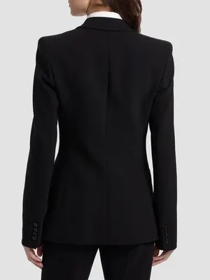 Michael Kors Georgina Pebble Crepe Blazer