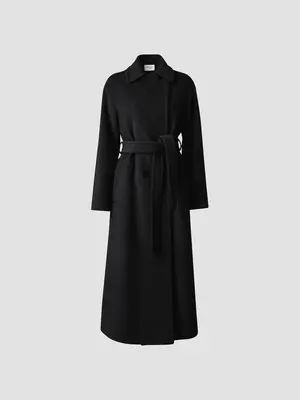 Akris Belted Collar Maxi Coat
