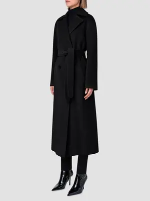 Akris Belted Collar Maxi Coat