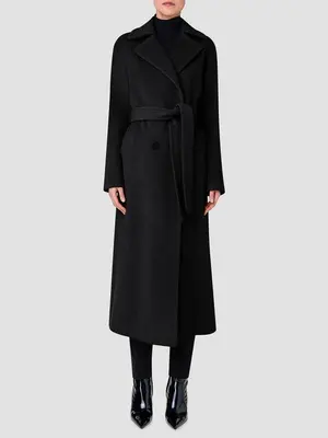 Akris Belted Collar Maxi Coat