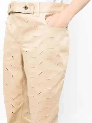 JUNTAE KIM Ripped Straight-leg Trousers