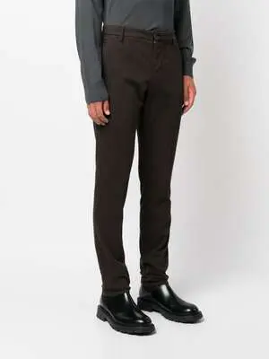DONDUP Straight-leg Chino Trousers - Brown