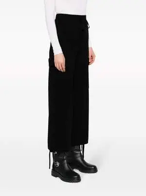 P.a.r.o.s.h Drawstring-waistband Cargo Trousers - Black