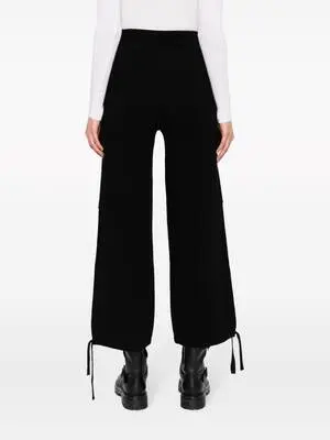 P.a.r.o.s.h Drawstring-waistband Cargo Trousers - Black