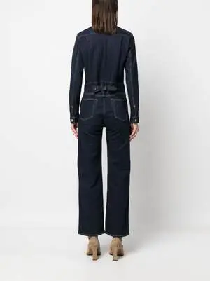 Ralph Lauren Long-sleeved Denim Jumpsuit