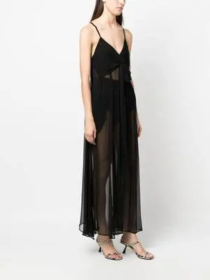 Filippa K Semi-sheer Silk Slip Dress