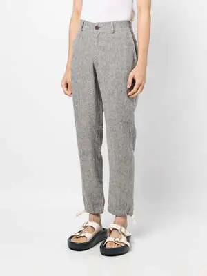 Marané Mélange-effect Cropped Trousers