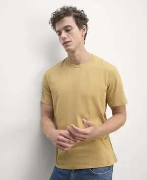 Everlane Essential Organic Crew Neck Tshirt Golden Oak