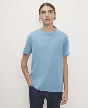 Everlane Essential Organic Crew Neck Tshirt - Heritage Blue