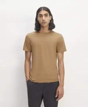 Everlane Essential Organic Crew Neck Tshirt Light Brown