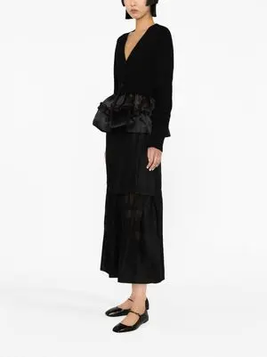 Cecilie Bahnsen Ruffle-hem Button-up Jumper