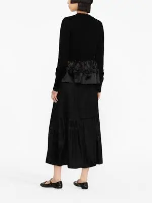 Cecilie Bahnsen Ruffle-hem Button-up Jumper
