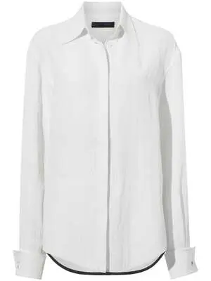 Proenza Schouler Crinkled Satin-finish Shirt