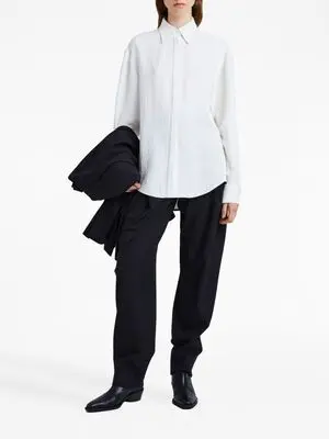 Proenza Schouler Crinkled Satin-finish Shirt