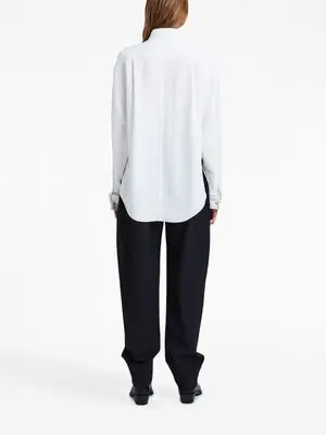 Proenza Schouler Crinkled Satin-finish Shirt
