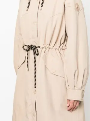 Woolrich Long-line Parka Coat - Neutrals