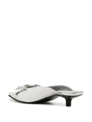 Senso Fenton Ii Patent Leather Mules - Silver