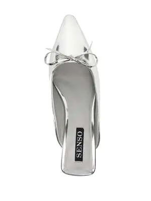 Senso Fenton Ii Patent Leather Mules - Silver