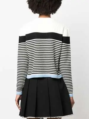 Gcds Jacquard-logo Striped Jumper