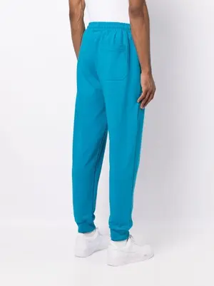 Helmut Lang Photographic-print Cotton Track Pants - Blue
