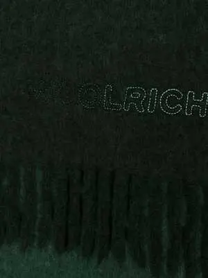 Woolrich Logo-embroidered Ombre-effect Scarf
