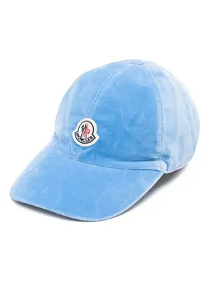Moncler Logo Appliqué Baseball Cap - Blue
