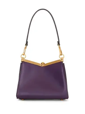 Etro Vela Leather Shoulder Bag - Purple