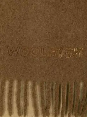 Woolrich Logo-embroidered Ombre-effect Scarf