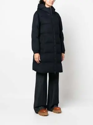 Woolrich Funnel-neck Padded Wool Coat