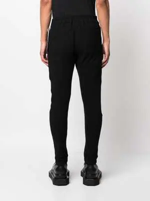 Rick Owens Decorative-zip Cotton Trousers - Black