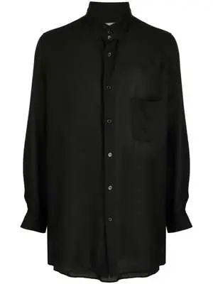 Yohji Yamamoto Pointed-collar Button-up Shirt