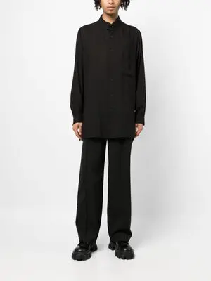 Yohji Yamamoto Pointed-collar Button-up Shirt