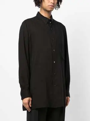 Yohji Yamamoto Pointed-collar Button-up Shirt