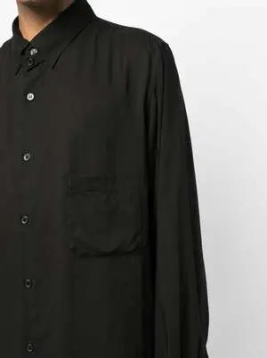 Yohji Yamamoto Pointed-collar Button-up Shirt