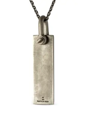 PARTS OF FOUR Plate Sterling Tanzanite Pendant Necklace - Silver