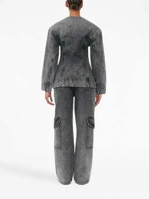 GANNI Mid-rise Wide-leg Jeans - Grey