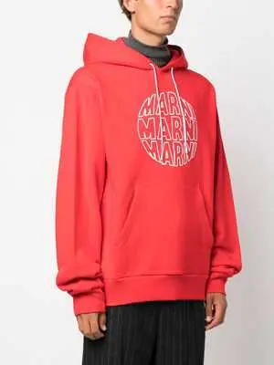 Marni Logo-print Cotton Hoodie