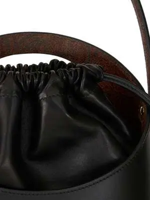 Etro Saturno Leather Bucket Bag