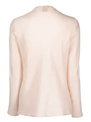 ALYSI Lurex-detail Long-sleeve Blouse
