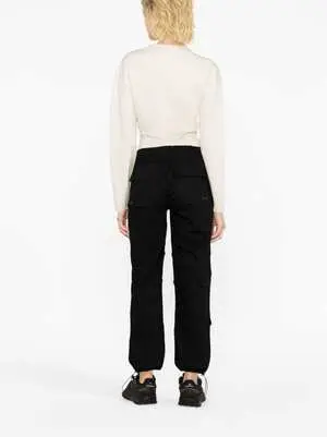 GENNY Sheer-paneled T-shirt - Neutrals