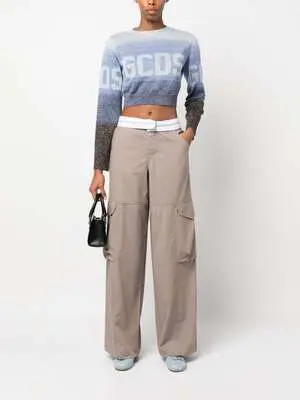 Gcds Wide-leg Cargo Trousers